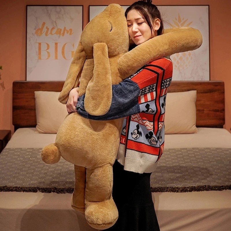 Jual 90/120cm Cute Giant Animal Soft Cartoon Long Ears Huggable Bunny ...