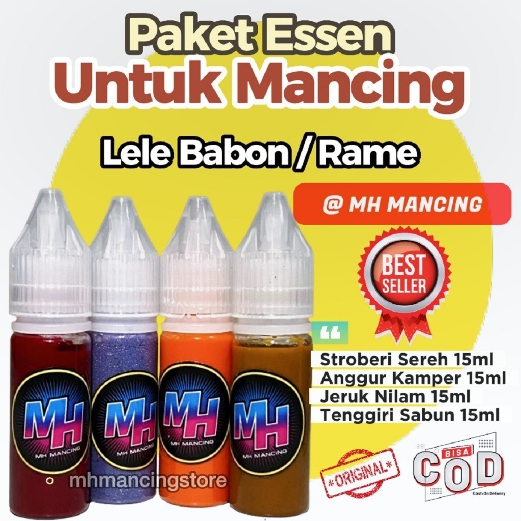 Jual PAKET ESSEN LELE 15ml & 30ml Anggur Kamper, Jeruk Nilam, Tenggiri ...