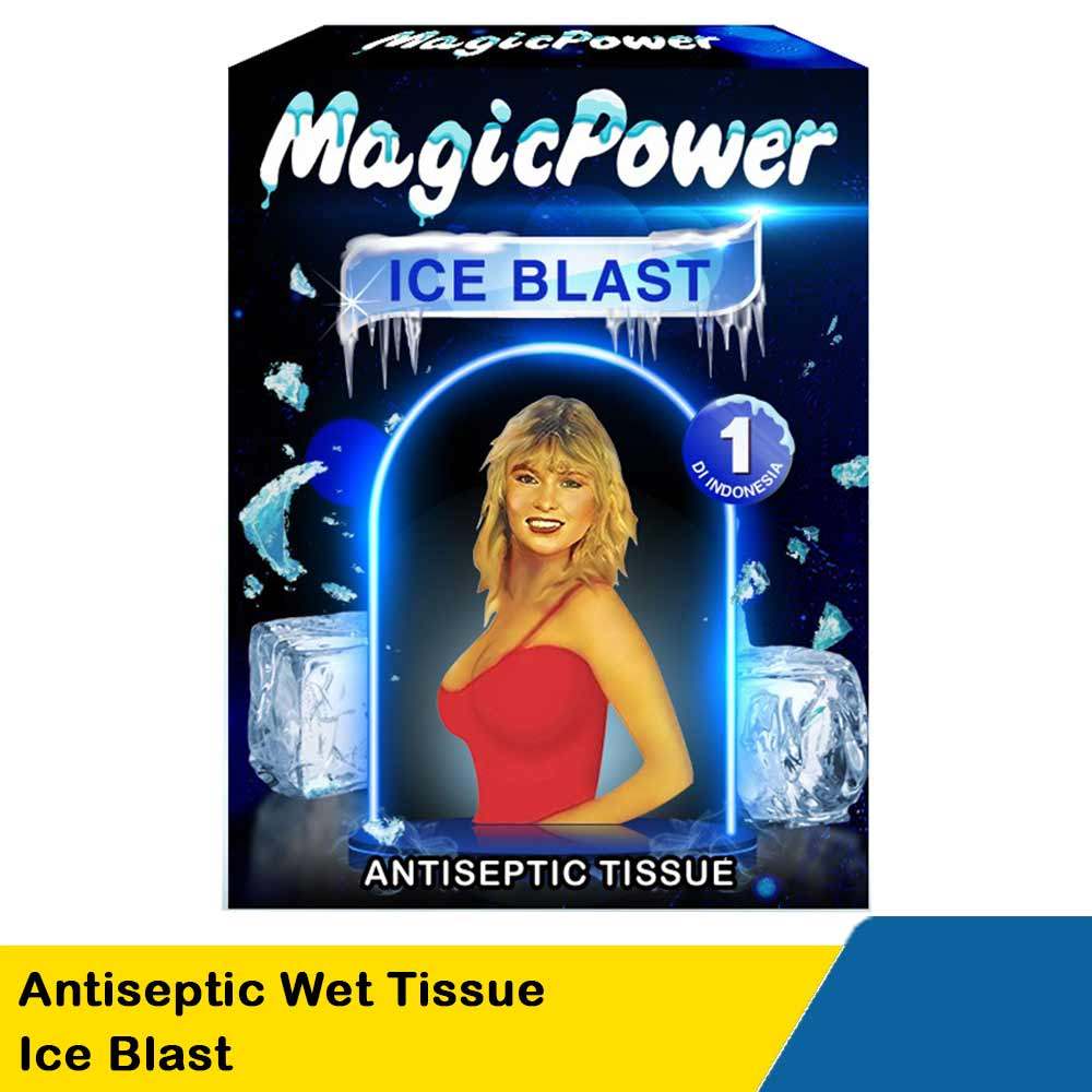 Jual MAGIC POWER ANTISEPTIC WET TISSUE 6'S ICE BLAST | Shopee Indonesia