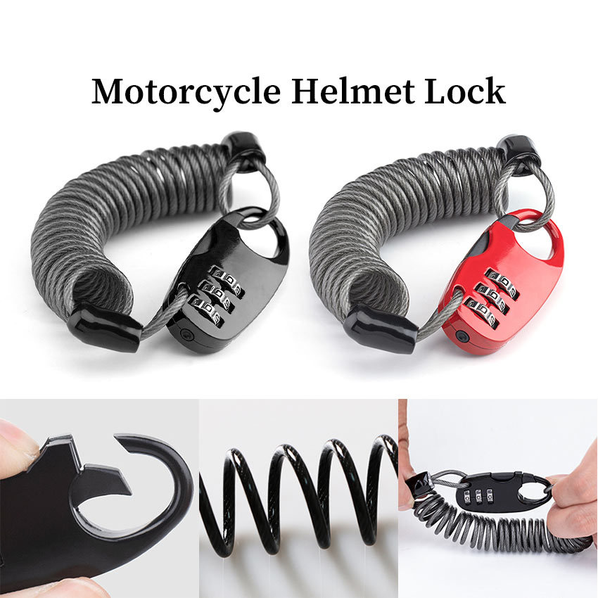 Jual Kunci Gembok Helm Sepeda 3 Digit – Kombinasi Angka Anti Maling ...