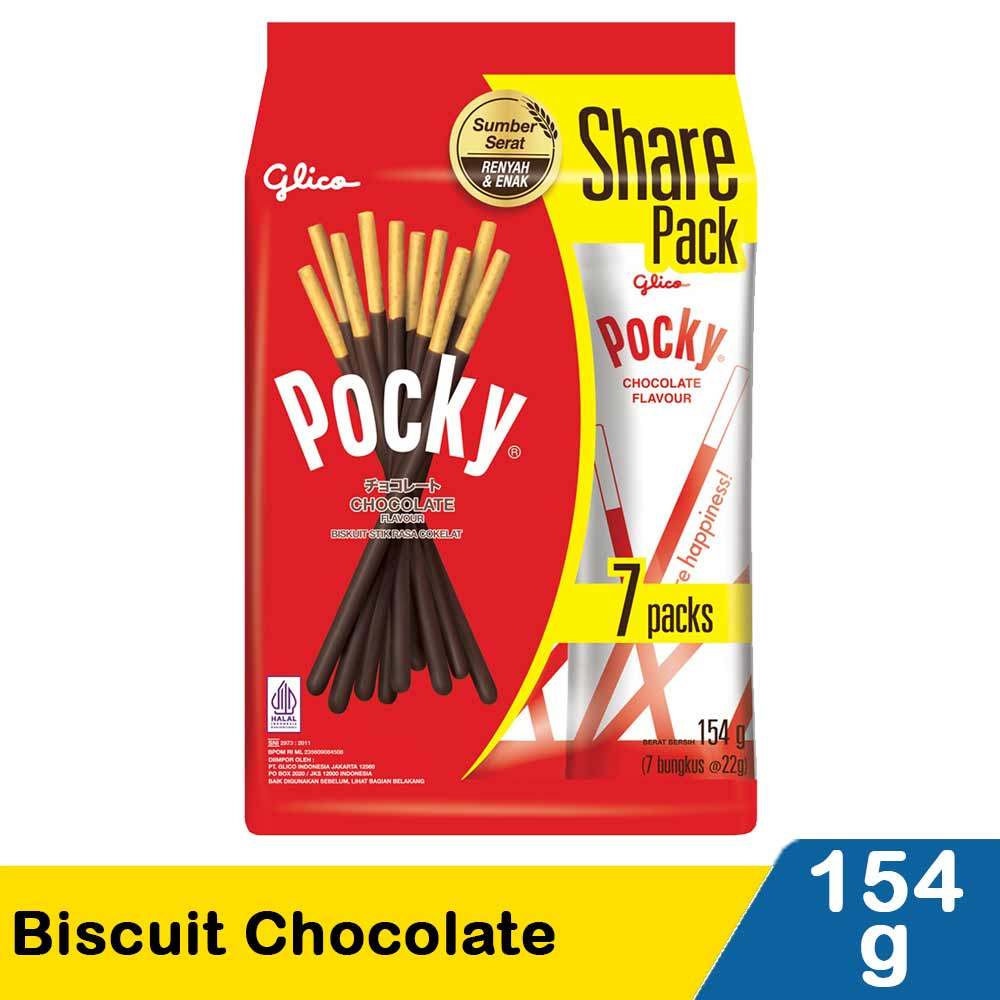 Jual GLICO BISCUIT POCKY CHOCOLATE 154g | Shopee Indonesia