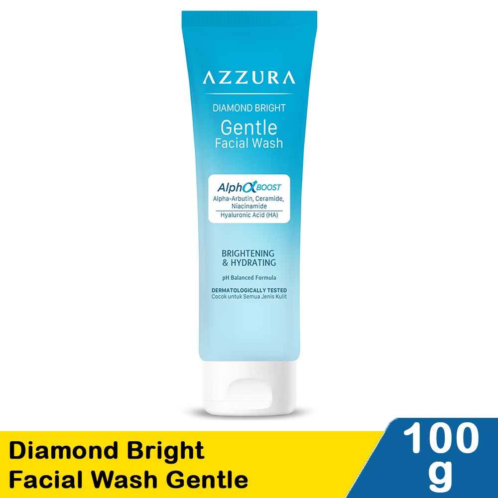 Jual AZZURA DIAMOND BRIGHT FACIAL WASH GENTLE 100g | Shopee Indonesia