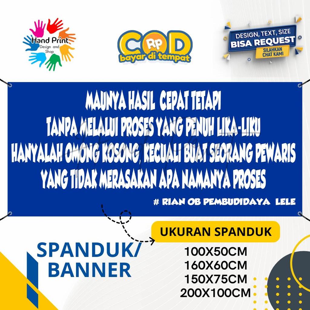 Jual Cetak Spanduk Banner Biru MMT Spanduk Custom 200x100 | Shopee ...