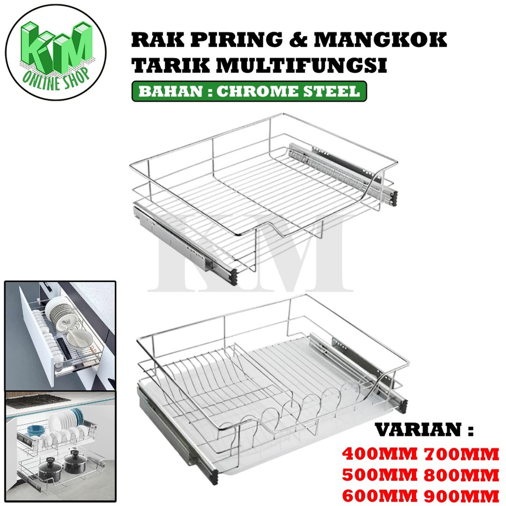 Jual Rak Piring Lemari Dapur Multifungsi Rak Pengering Piring Keranjang ...