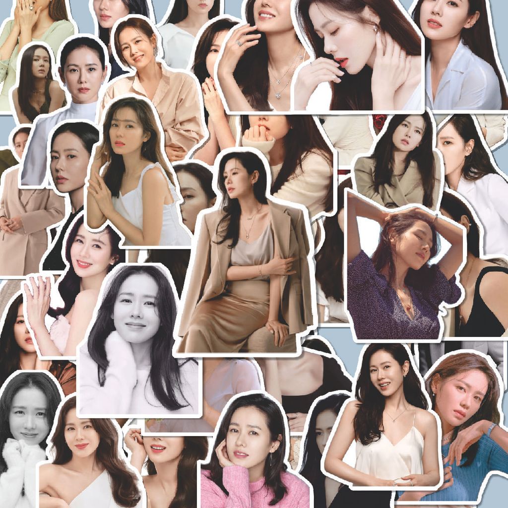 Jual 100PCS Lucu Stiker Son Ye Jin Stiker Aesthetic Stiker Anti Air ...