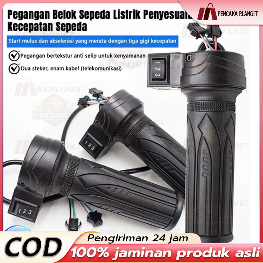 Jual Throttle Gas Sepeda Listrik Ex0tic Gas Handle Grips Kanan Throttle ...