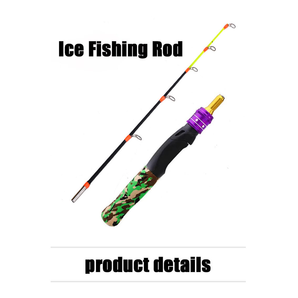 Jual WEIHE 61cm Ice Fishing Rod Carbon Spinning Winter Raft Shrimp Carp ...