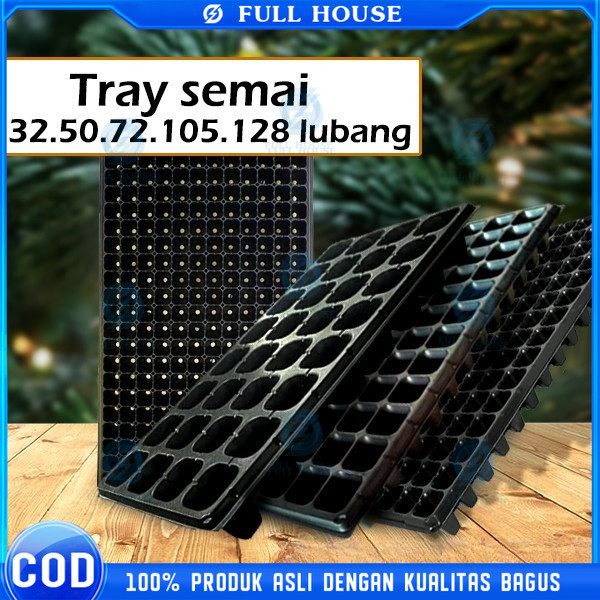 Jual Full House 10PCS tempat semai benih/pot tray semai bibit 200 128 ...