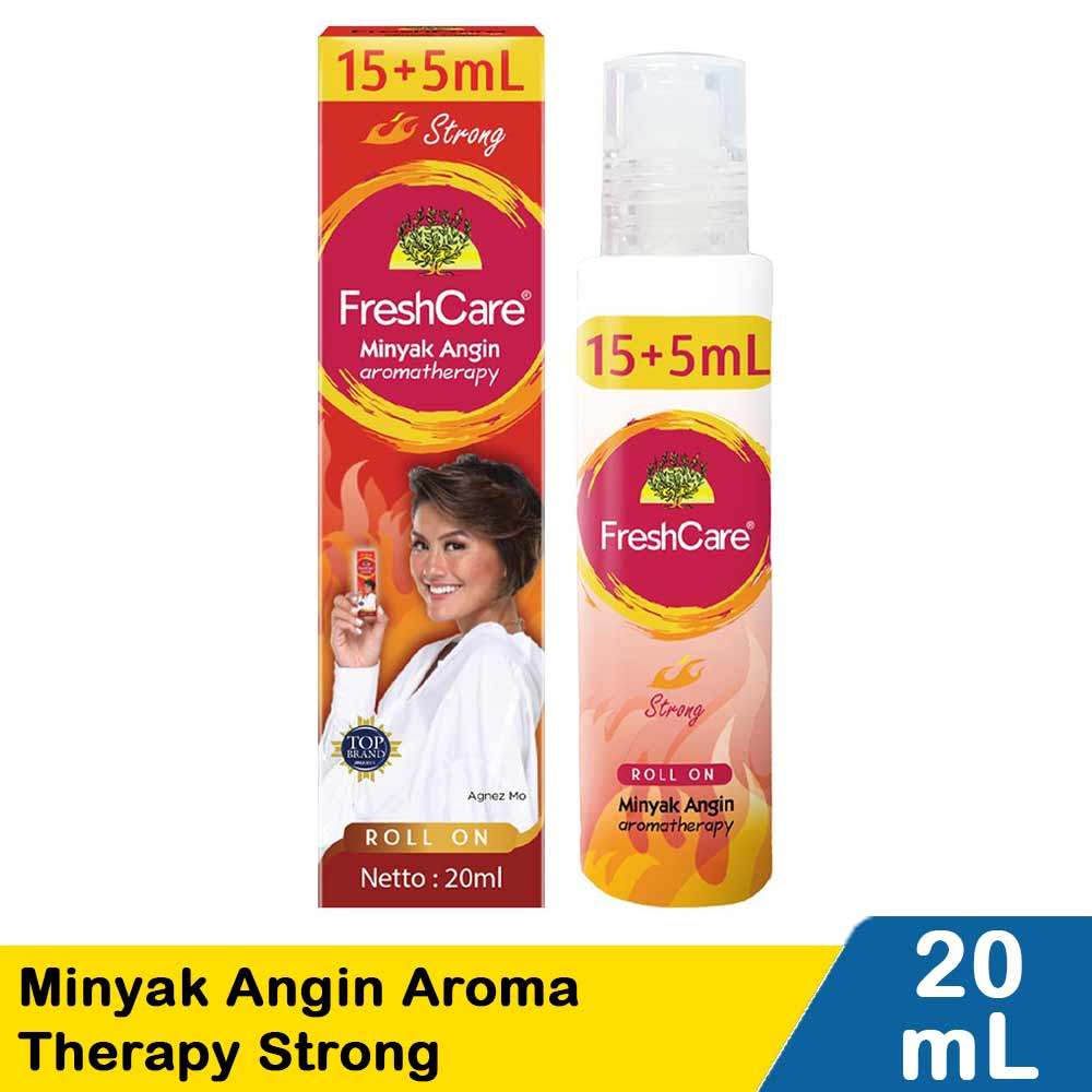 Jual FRESHCARE MINYAK ANGIN AROMA THERAPY STRONG 15+5ml | Shopee Indonesia