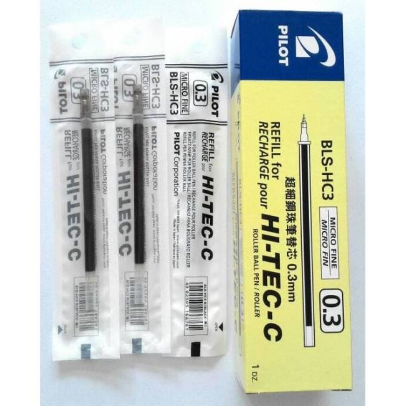 Jual Refill Isi pulpen Hi-tech-C Pilot 0.3 ( 1pak/12pcs ) | Shopee ...