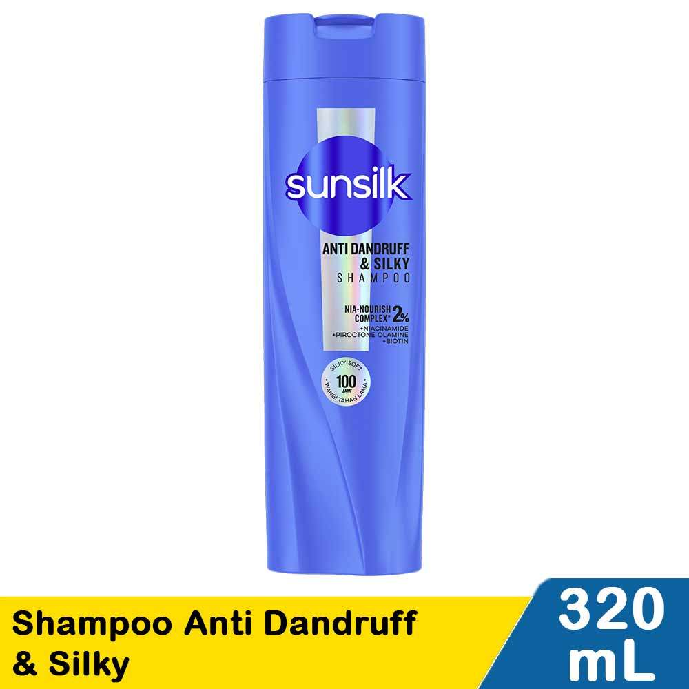 Jual SUNSILK SHAMPOO ANTI DANDRUFF & SILKY 320ml | Shopee Indonesia