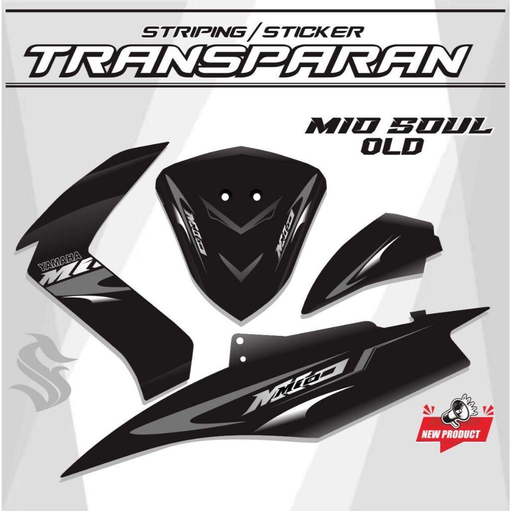 Jual STICKER MIO SOUL OLD 115 VARIASI STRIPING UV TRANSPARAN STICKER ...
