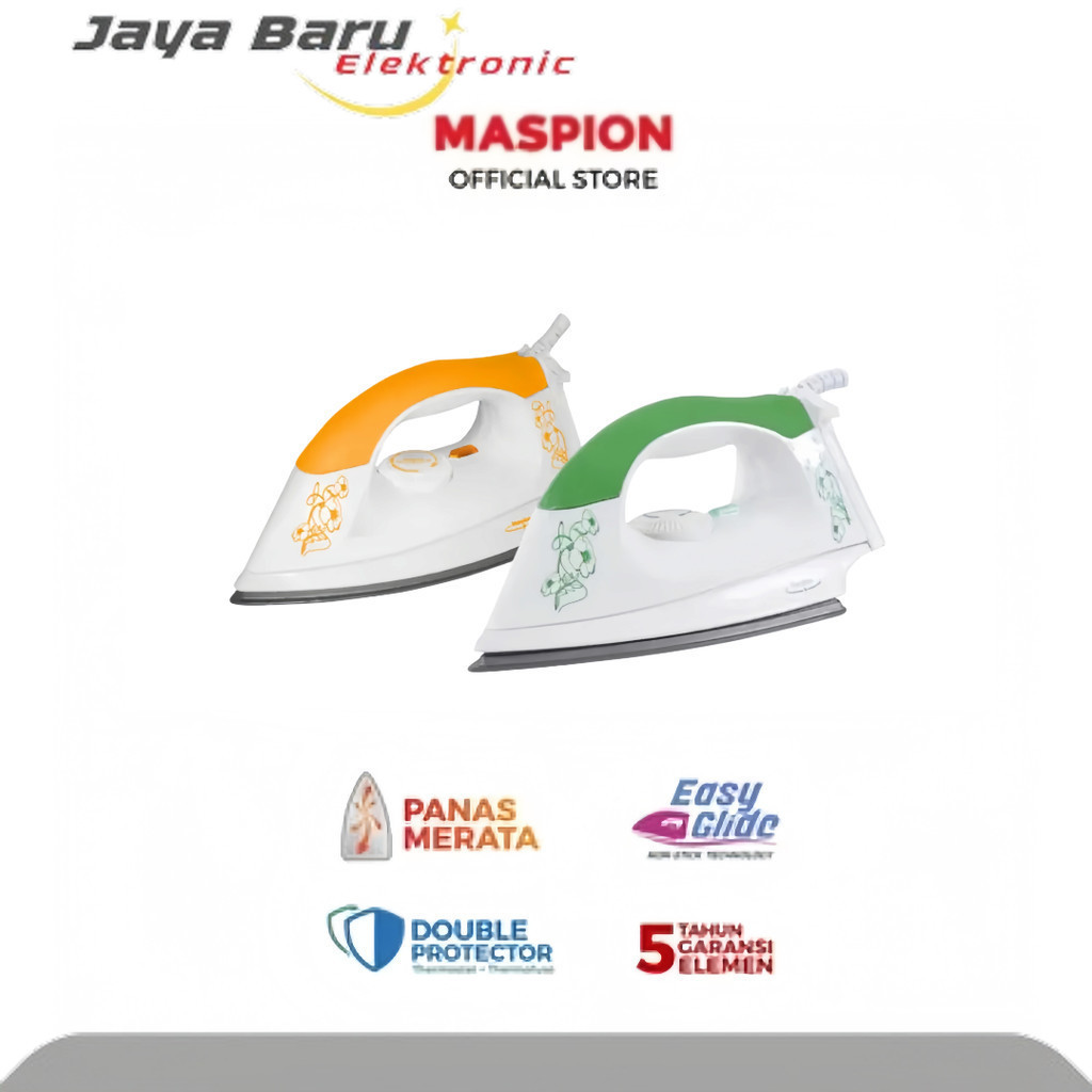 Jual MASPION Setrika HA-180 Gosokan Listrik Anti Lengket | Shopee Indonesia