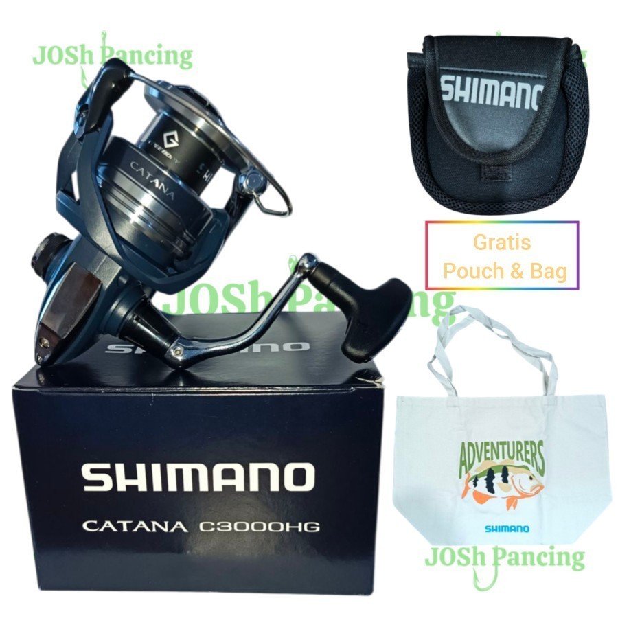 Jual Reel pancing Shimano Catana 2500 C3000hg C3000 FE Free pouch dan ...