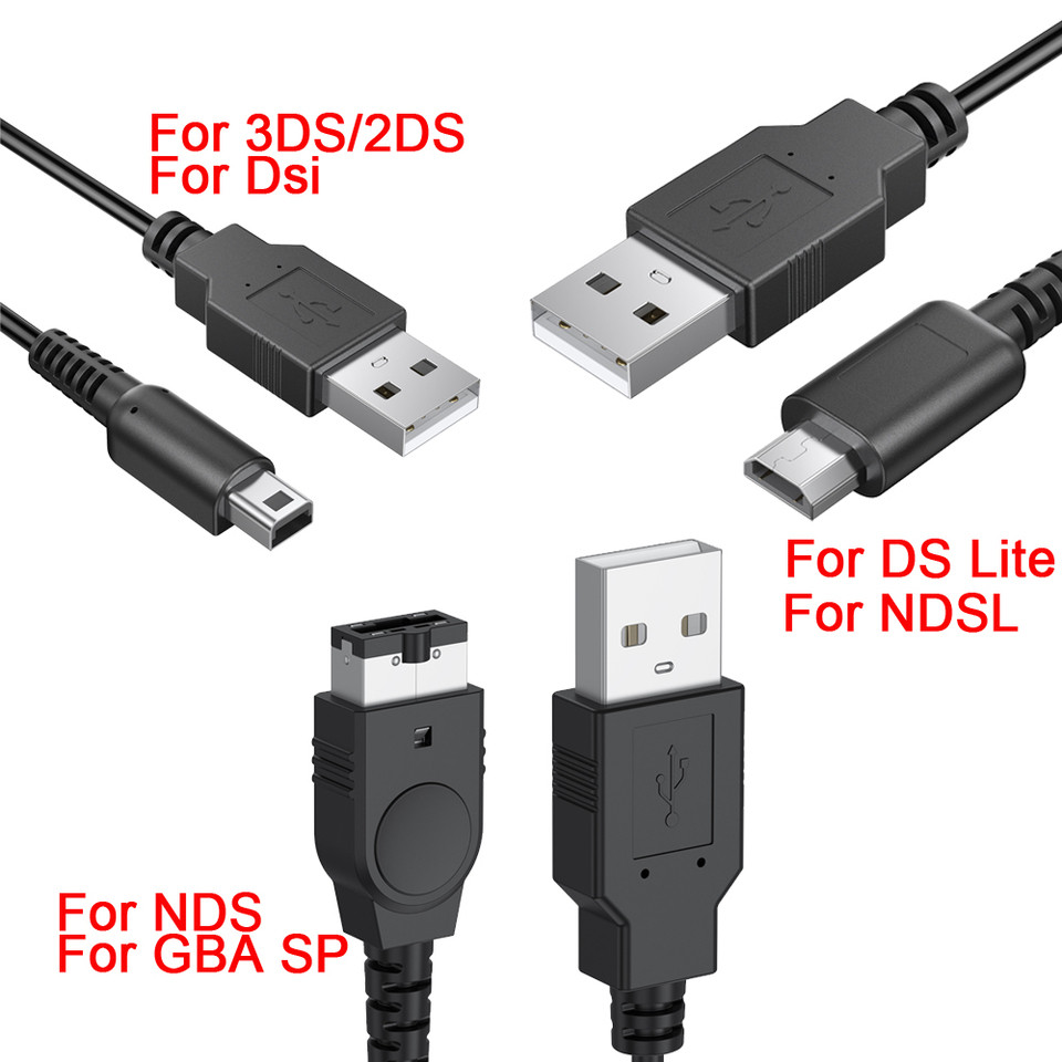 Jual USB Charger Cable For Nintendo S Lite DSL NDSL Data Charging Power Cable Cord For NDSi 3DS ...