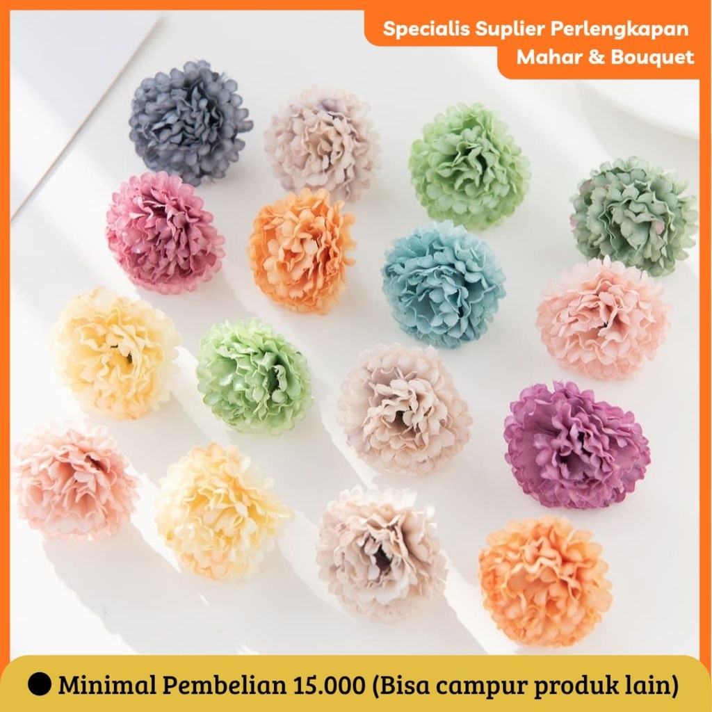 Jual KELOPAK BUNGA KRISAN RENDA LILAC BUNGA KEPALA SATUAN ASTER MINI ...