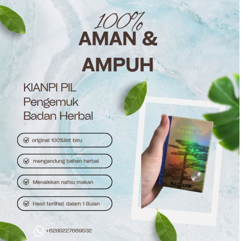 Jual KHIANPHI KAPSUMA GINGSENG KIANPI PIL UNTUK NAFSU MAKAN | Shopee ...