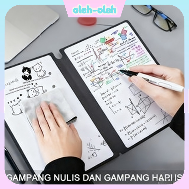 Jual Papan Tulis Portable A5 Whiteboard Notebook/papan tulis bisa ...