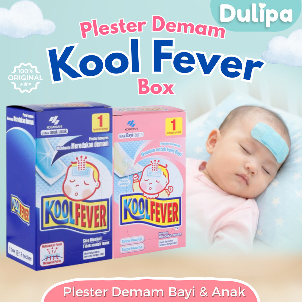 Jual Kool Fever Box Isi 12pcs Plester Penurun Demam Anak & Bayi Kool ...