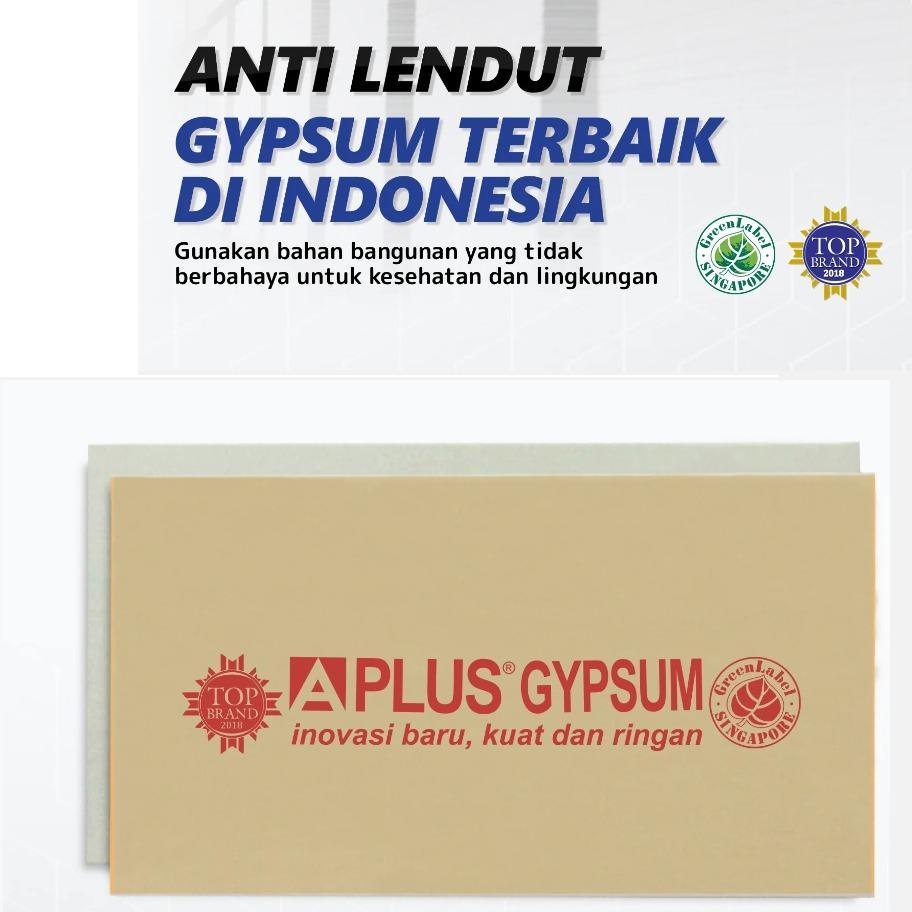 Jual Gipsum Aplus / Papan Gypsum A+ 12mm x 1200mm x 2400mm Partisi ...