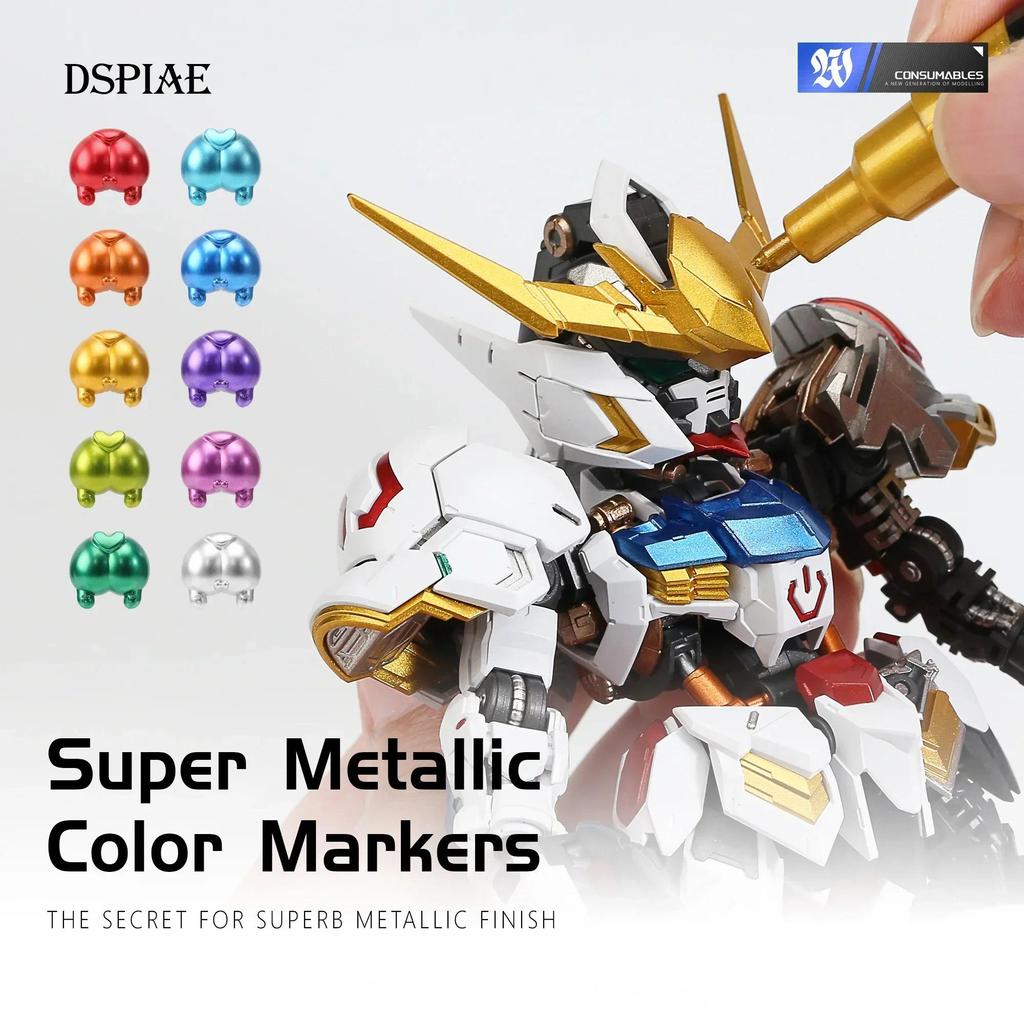 Jual DSPIAE MKA Super Metallic Color Markers Kit Dual Tips Marker Pen ...