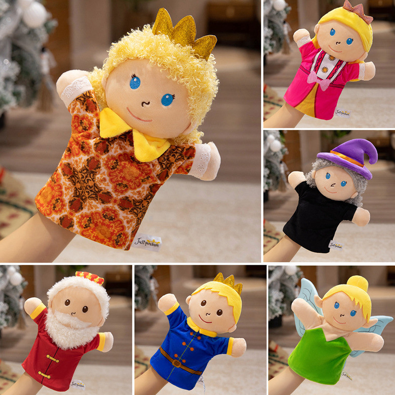 Jual Cute Fairy Tale Kingdom Series Plush Hand Puppets Toys Cozy ...