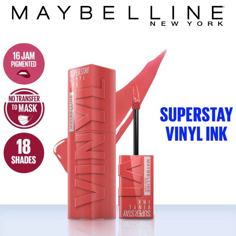 Jual DISKON DC MAYBELLINE Superstay Transferproof Vinyl Ink Liquid ...