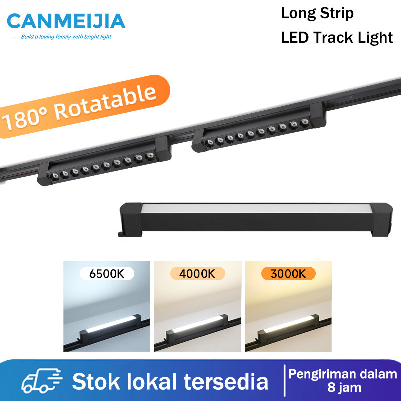 Jual Lampu Track LED COB Spotlight 3 Warna Dapat Diputar Lampu Sorot ...