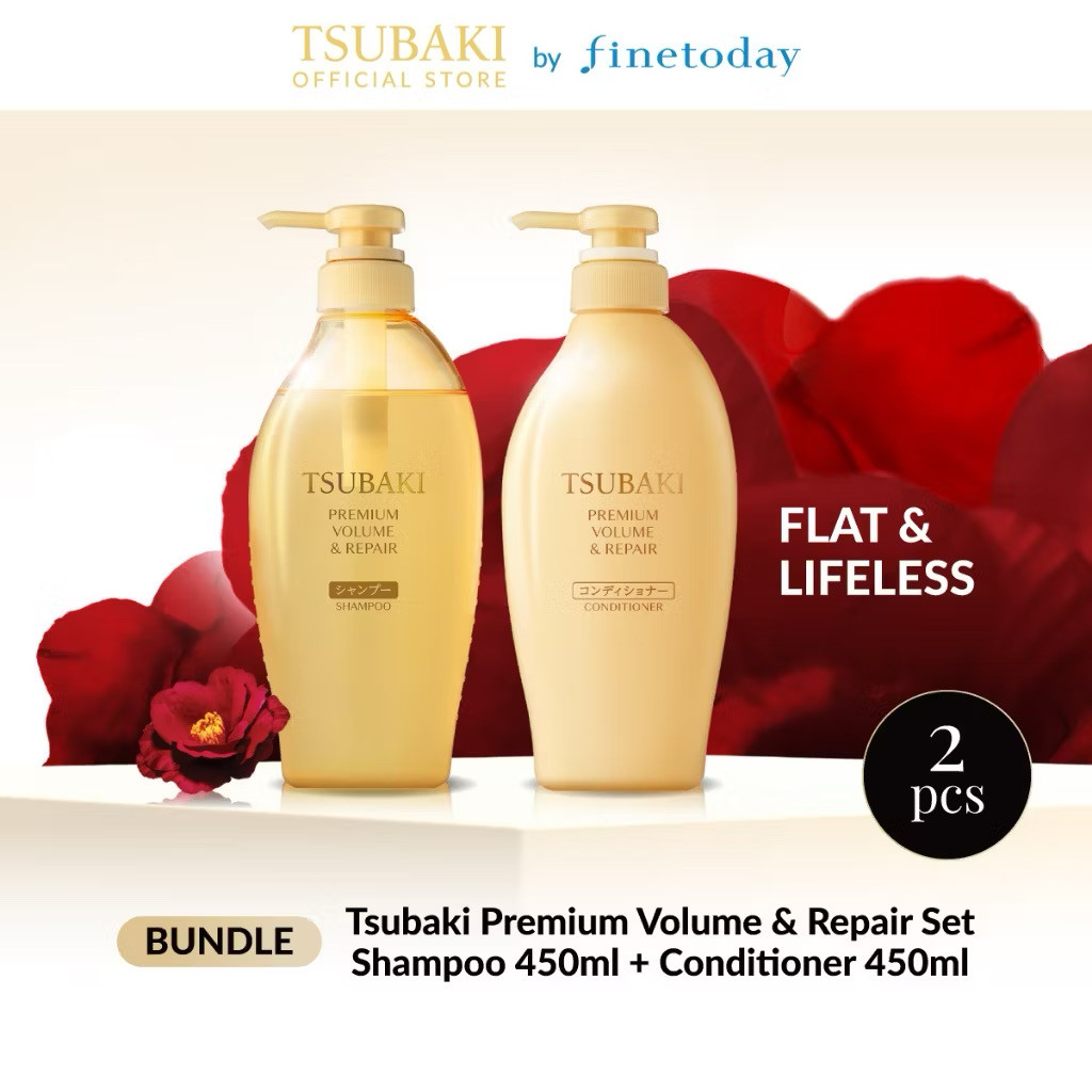 Jual Tsubaki Premium Daily Volume Silky Hair Combo | Volume & Repair ...