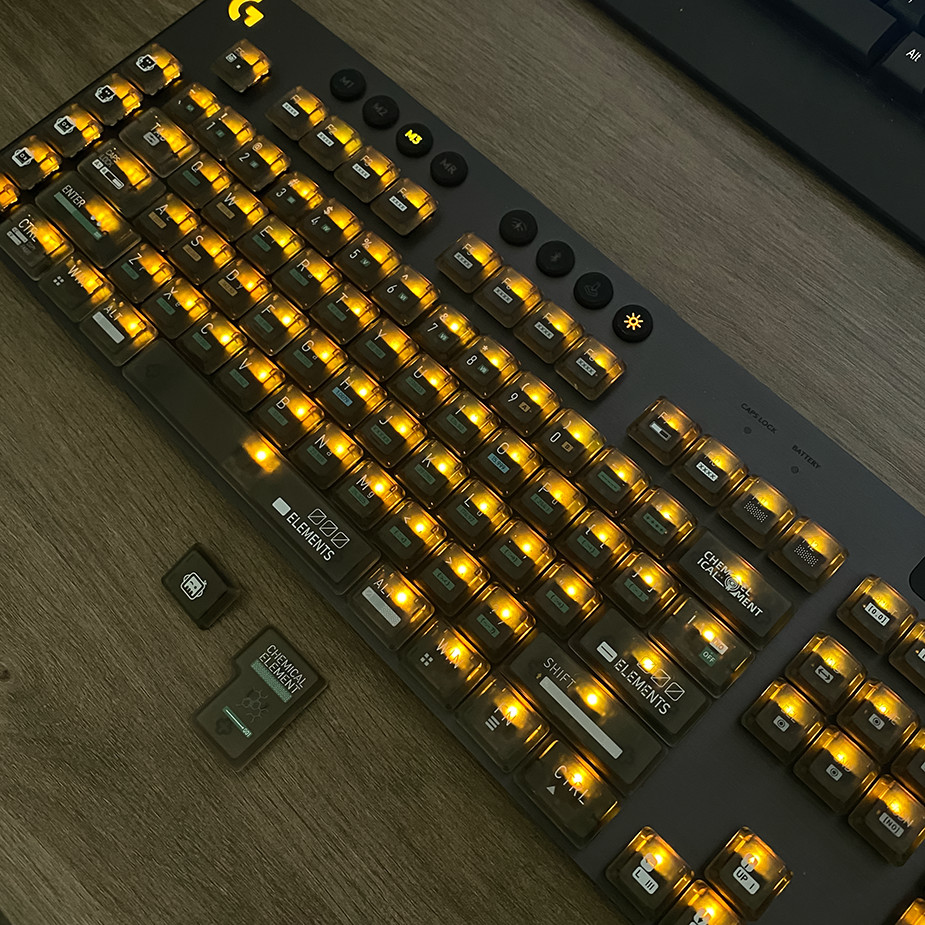 Jual Chemical Element Pattern PBT Keycaps,Personalized Custom Colored ...