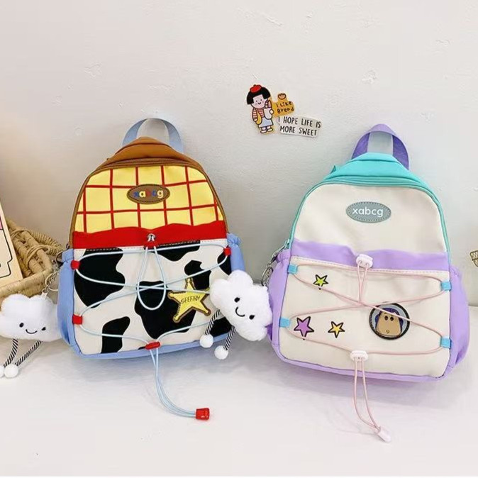 Jual Tas Ransel Komuter Unik Motif Kayu Kartun Toy Story Kekinian ...