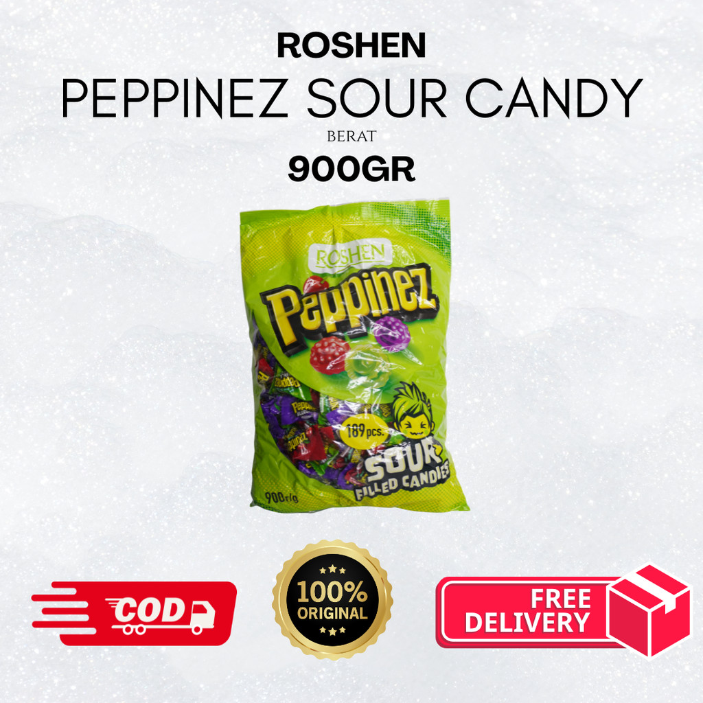 Jual Permen Peppinez Roshen Sour Candy – Sensasi Asam yang Bikin Nagih ...