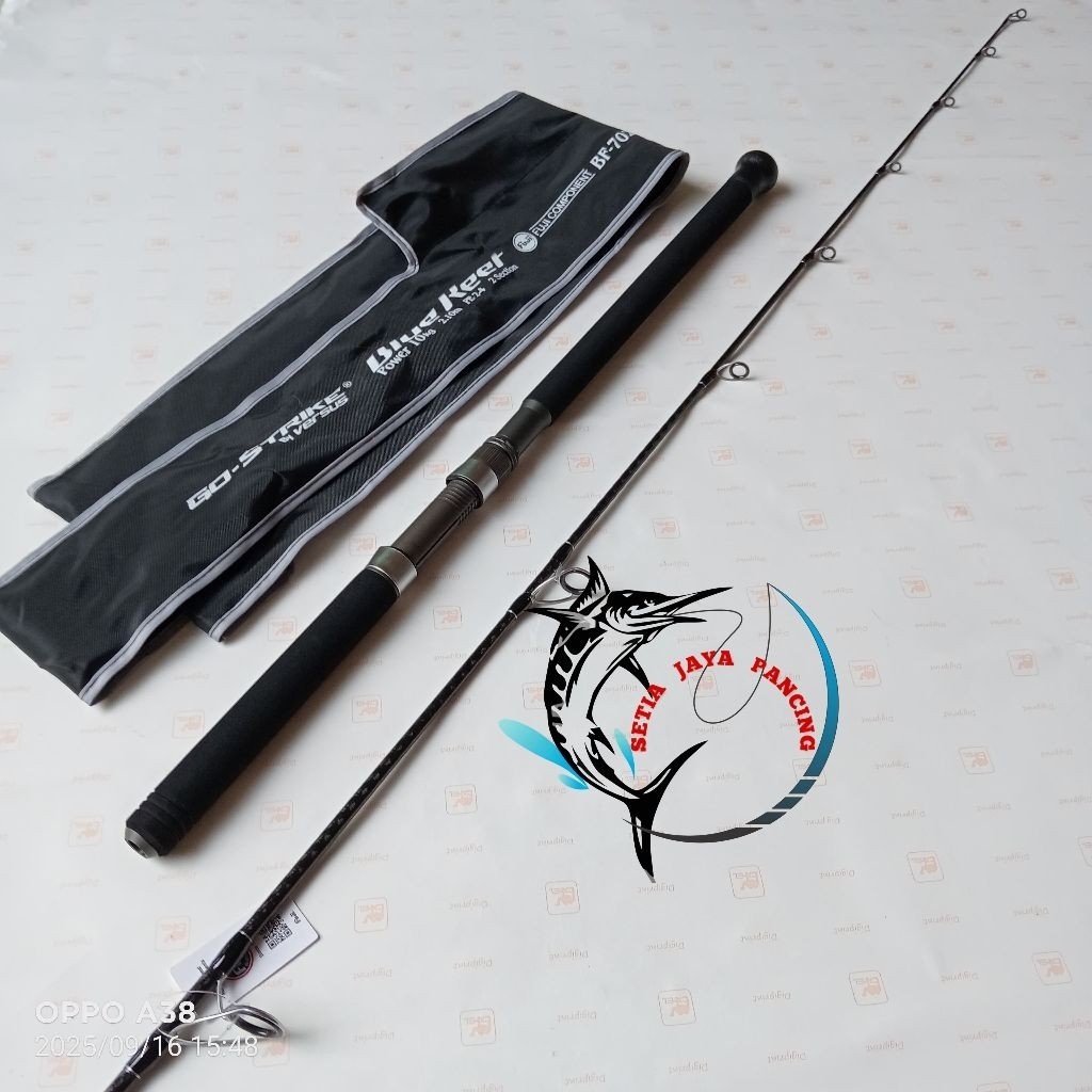 Jual JORAN GO STRIKE BY VERSUS POPPING BLUE REEF 702/210CM FUJI 30T ...