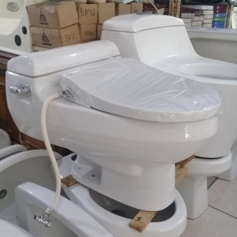 Jual Closet Duduk Toto C436 Ecowaser Full Set Otomatis | Shopee Indonesia