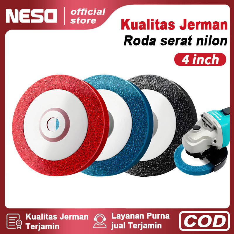 Jual NESO German tool Roda Serat Nilon 100mm Mata Gerinda Poles 4inch ...