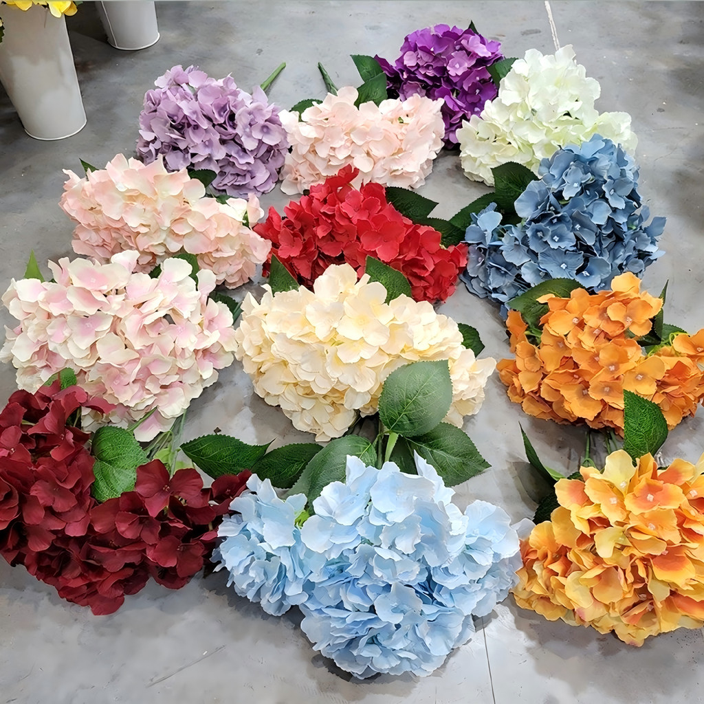 Jual [Harga Grosir]Bunga Hortensia Jumbo Artificial hydrangea bunga ...