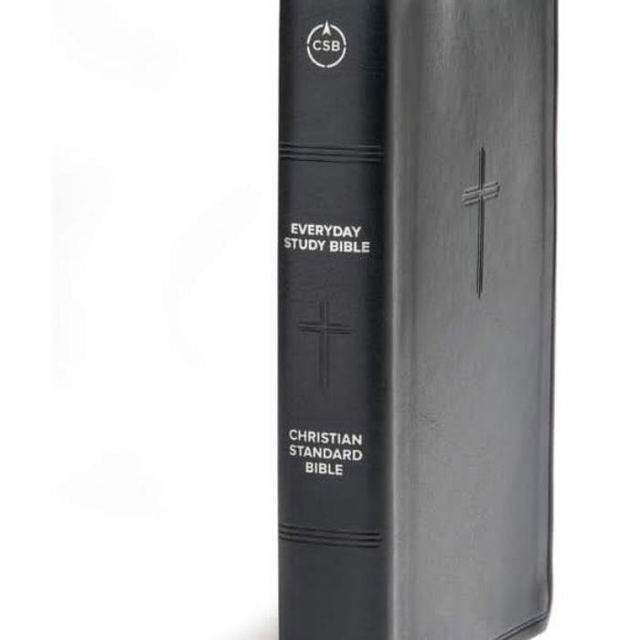 Jual CSB EveryDay Study Bible Leather Black Christian Standard Bible ...