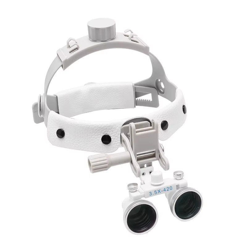 Jual 320-420 mm Dental Binocular Magnifier 3.5X Optical Glass Ultra ...