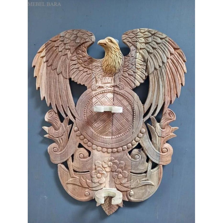 Jual blawong ukir burung garuda dari kayu akasia garap alus mentahan bk ...