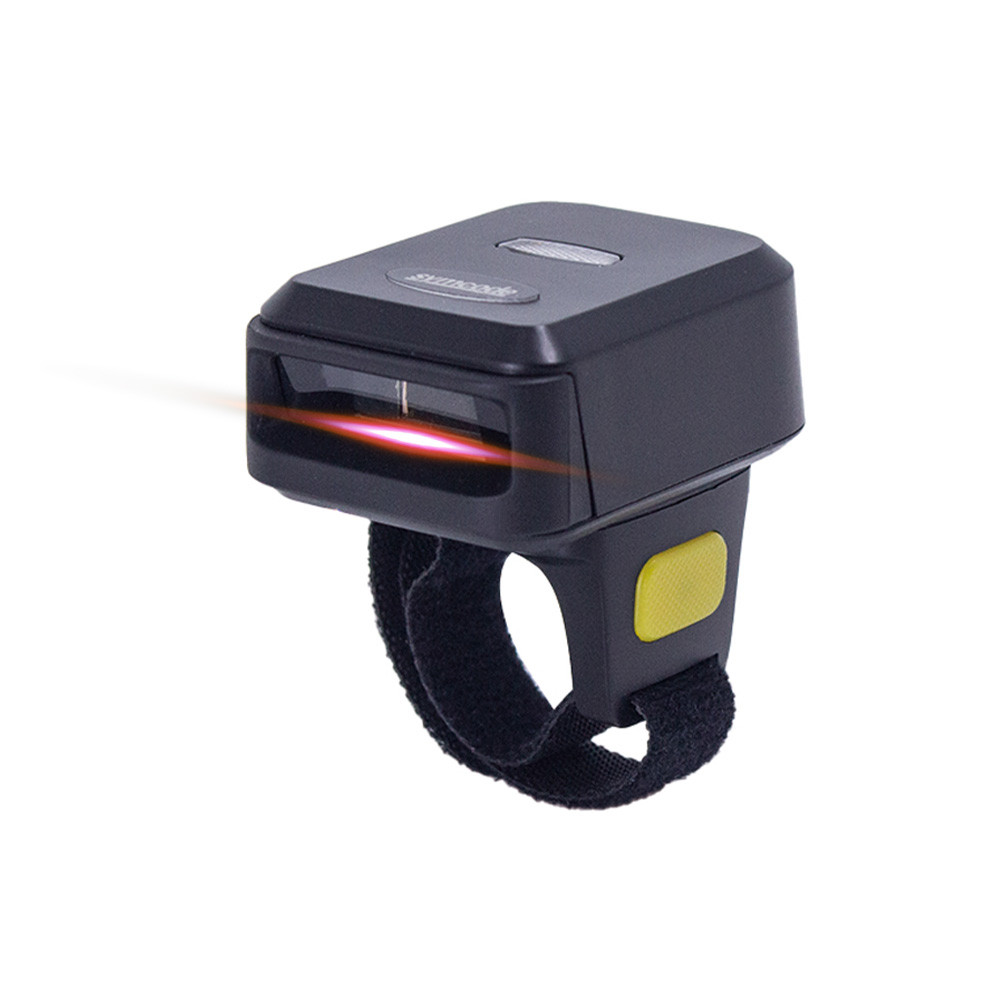 Jual 2D Barcode Scanner Portable Finger Handheld Wearable Ring 1D 2D ...