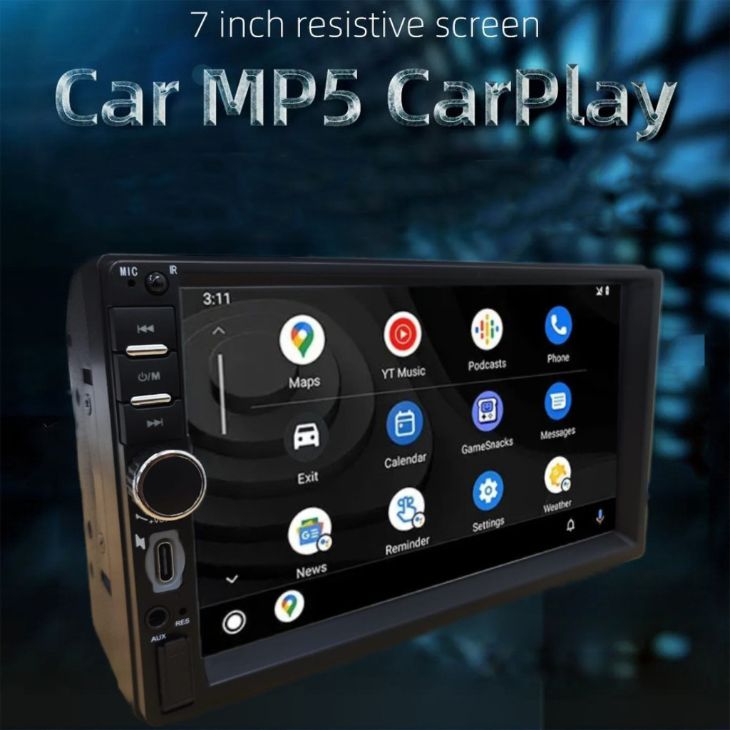 Jual - ESGO Head Unit Tape Mobil 2DIN Wireless CarPlay Android Auto 7 ...