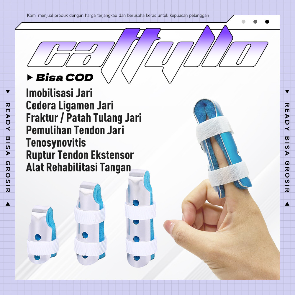 Jual Finger Splint Penyangga Paduan Logam Finger Jari Trigger Tangan ...