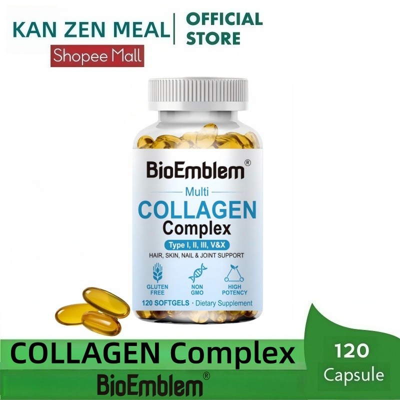 Jual KAN ZEN MEAL Multi Collagen Softgels for Women & Men, 120 Capsules ...
