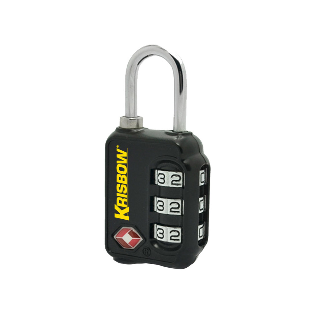 Jual KRISBOW PADLOCK 3 DIAL ASSORTED TSA21031 | Shopee Indonesia