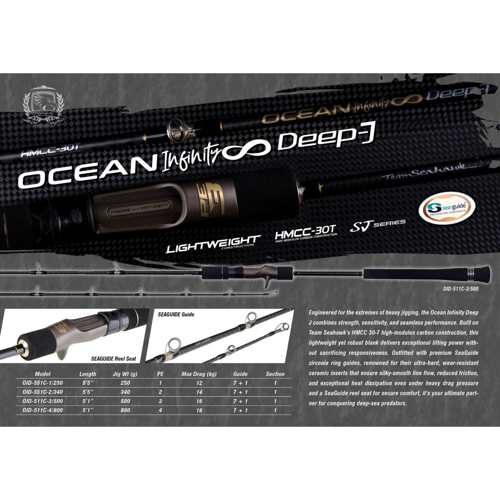 Jual JORAN SEAHAWK OCEAN INFINITY DEEP-J SLOW JIGGING SERIES HOLLOW ...