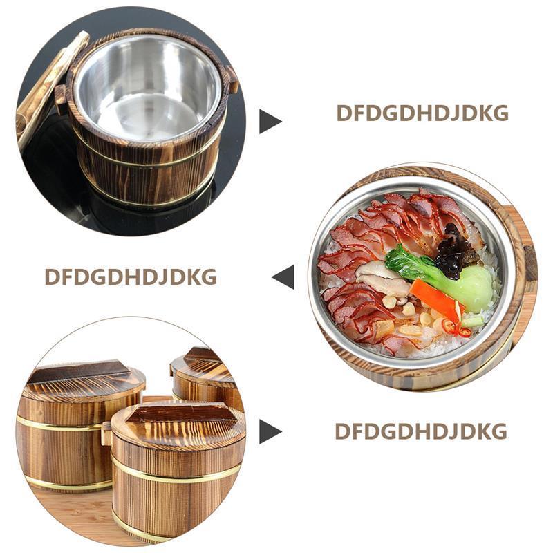 Jual Rice Sushi Tub Container Tub Bowl Bucket Wooden Mixing Steamer ...