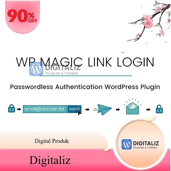 Jual WP Magic Link Login – Passwordless Authentication WordPress Plugin ...