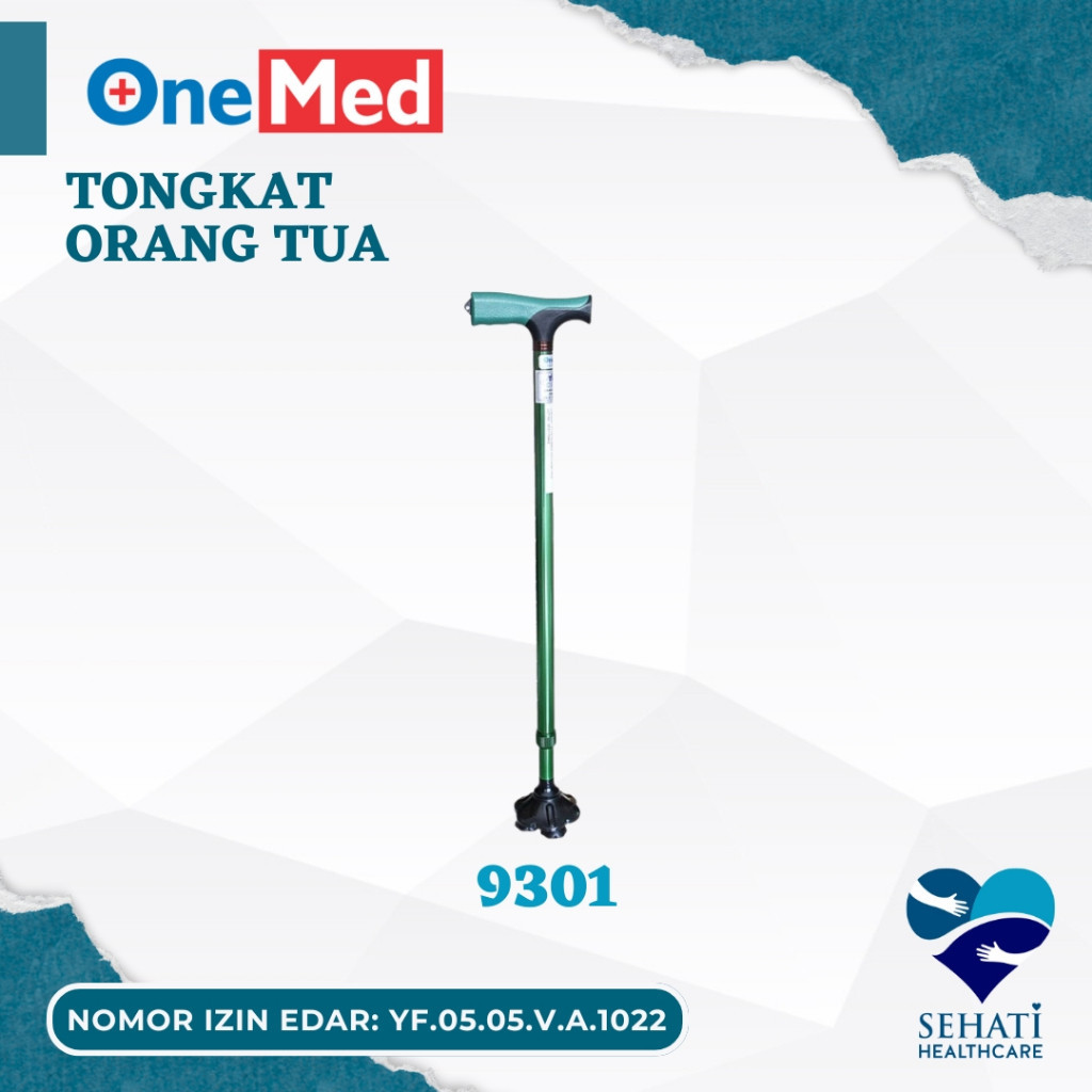 Jual Onemed Tongkat Orang Tua 9301 Alat Bantu Jalan Walking Stick ...