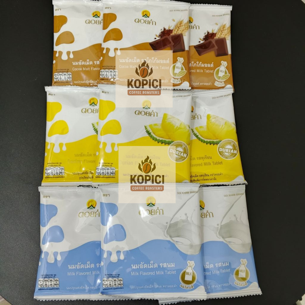 Jual DOI KHAM Permen Susu Tablet. Rasa Original, Durian, Coklat. HALAL ...