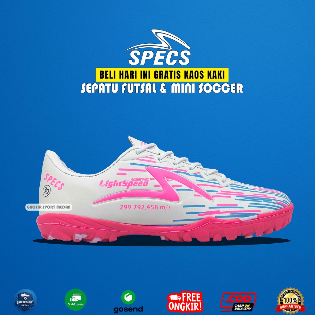 Jual Sepatu Futsal & Mini Soccer Specs lightspeed Multi Fungsi 2in1 ...